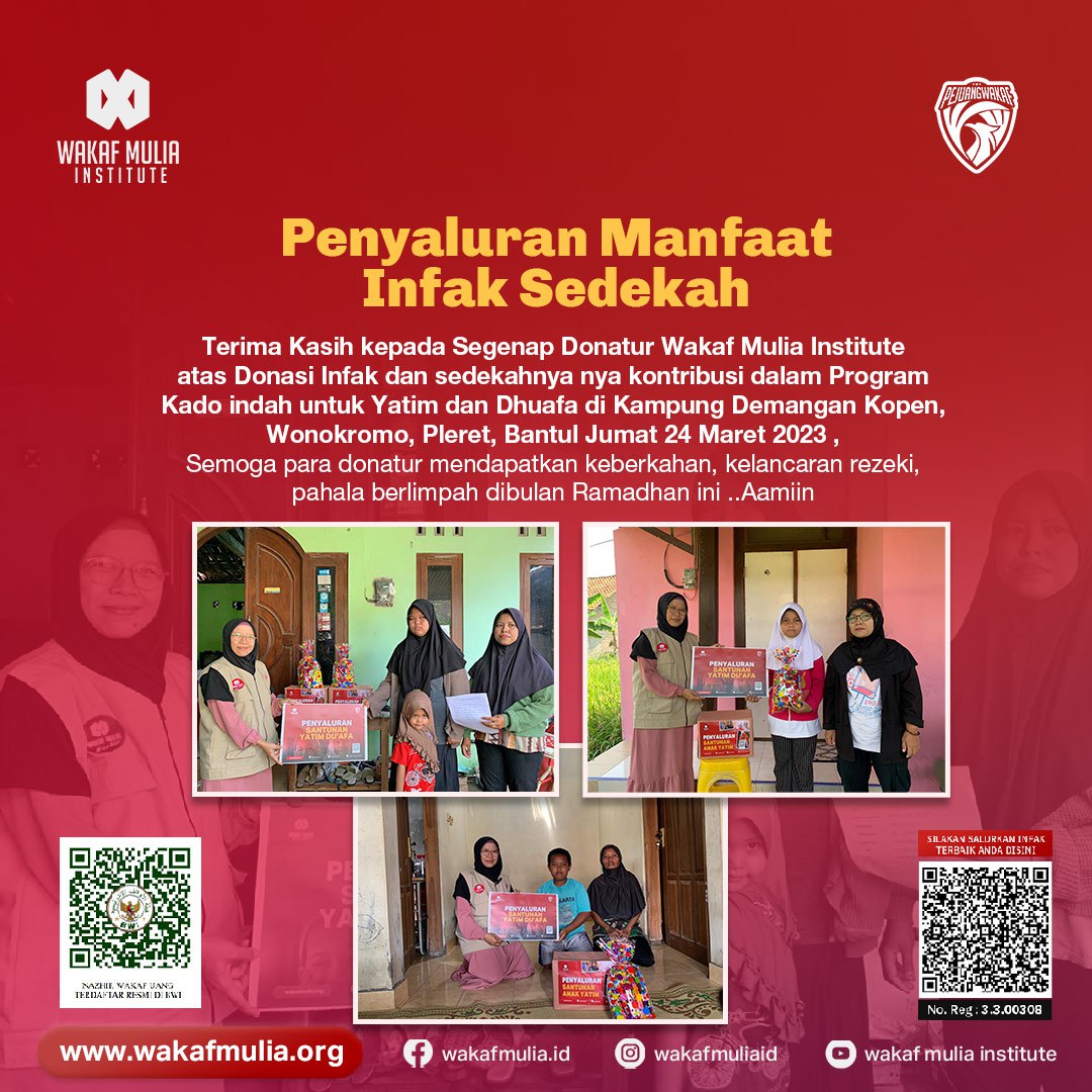 Penyaluran Manfaat Program Kado indah untuk Yatim dan Dhuafa di Kampung ...